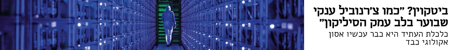 ביטקוין? "כמו צ'רנוביל ענקי שבוער בלב עמק הסיליקון" | מוסף כלכליסט